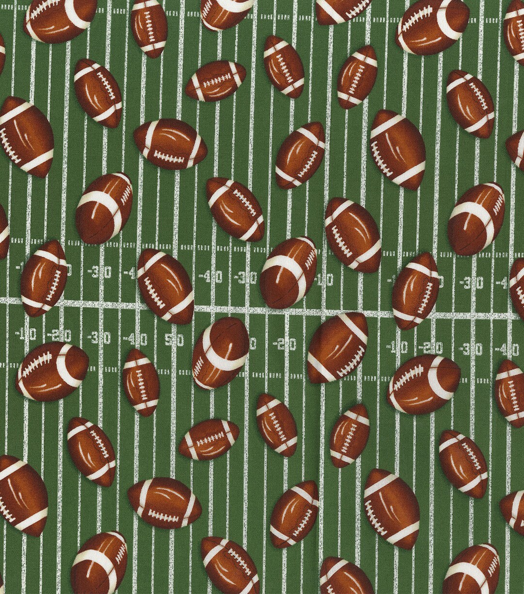 Fabric - Football Fabric -100% Cotton - - Etsy