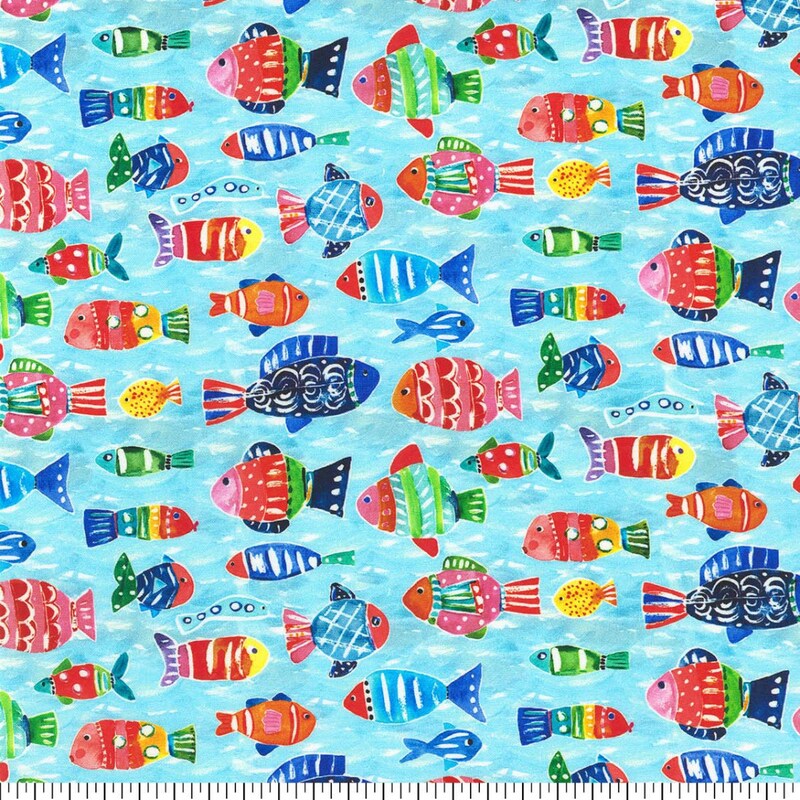 Tropical Fish Fabric - Etsy