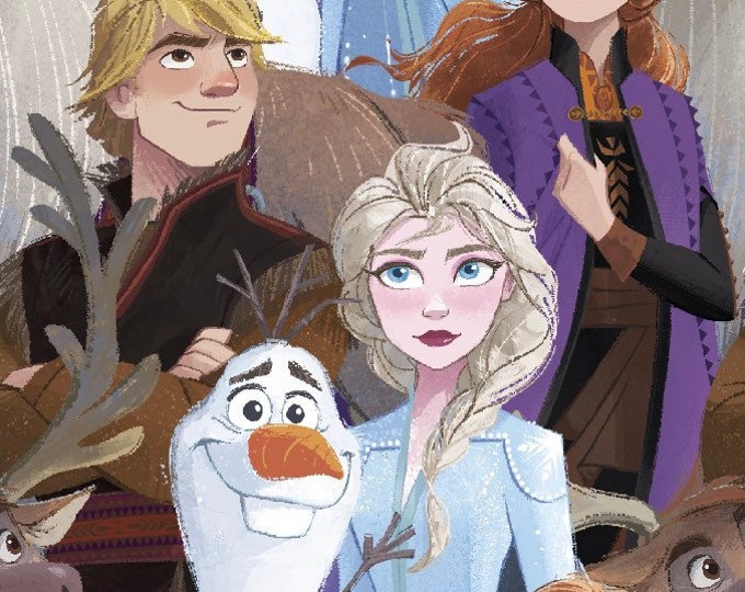 Elsa Anna Christoph Frozen Fabric 1/4 Yard 1/2 Yard Remnant - Etsy