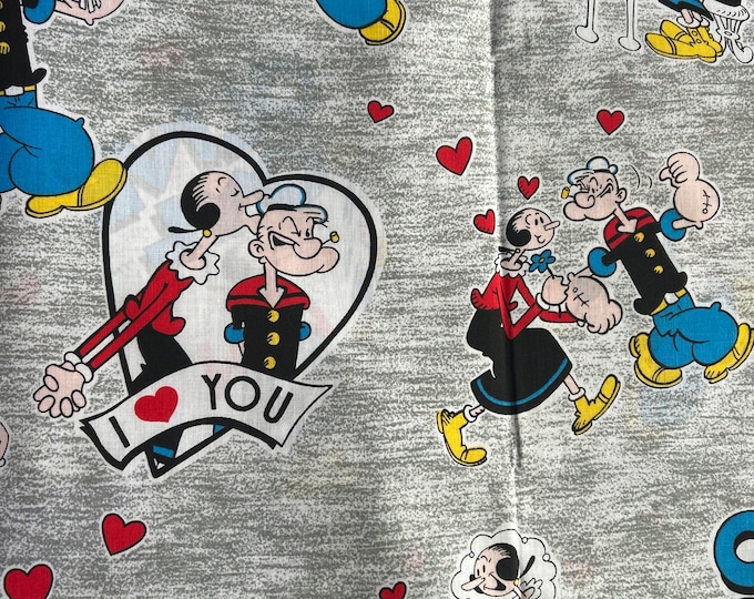 Vintage Popeye the Sailor Man Toot Toot Character - 1/4 Yard, 1/2 Yard ...