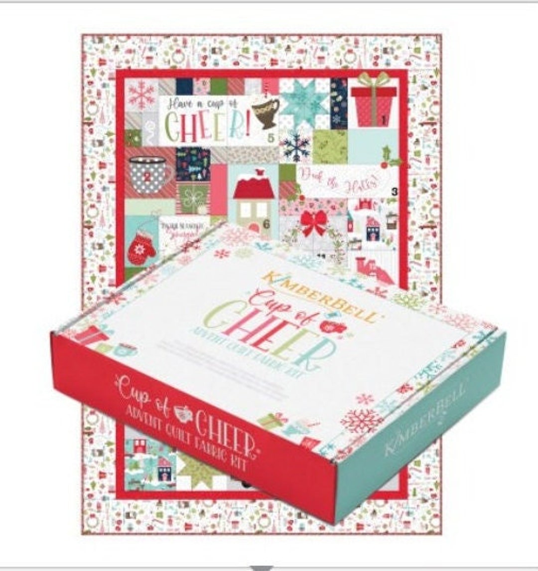 KIT-MASCUP Fabric Kit Kimberbell Cup of Cheer Advent Quilt Fabric Only ...