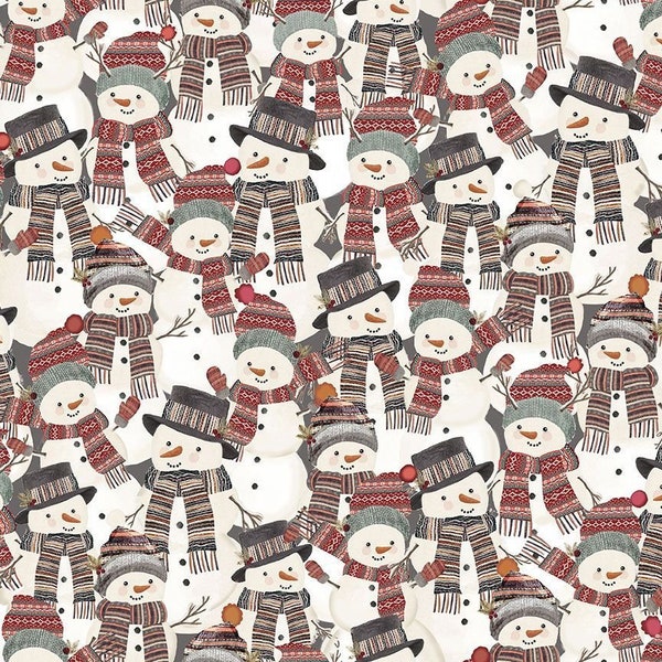 Snowman Fabric - Etsy