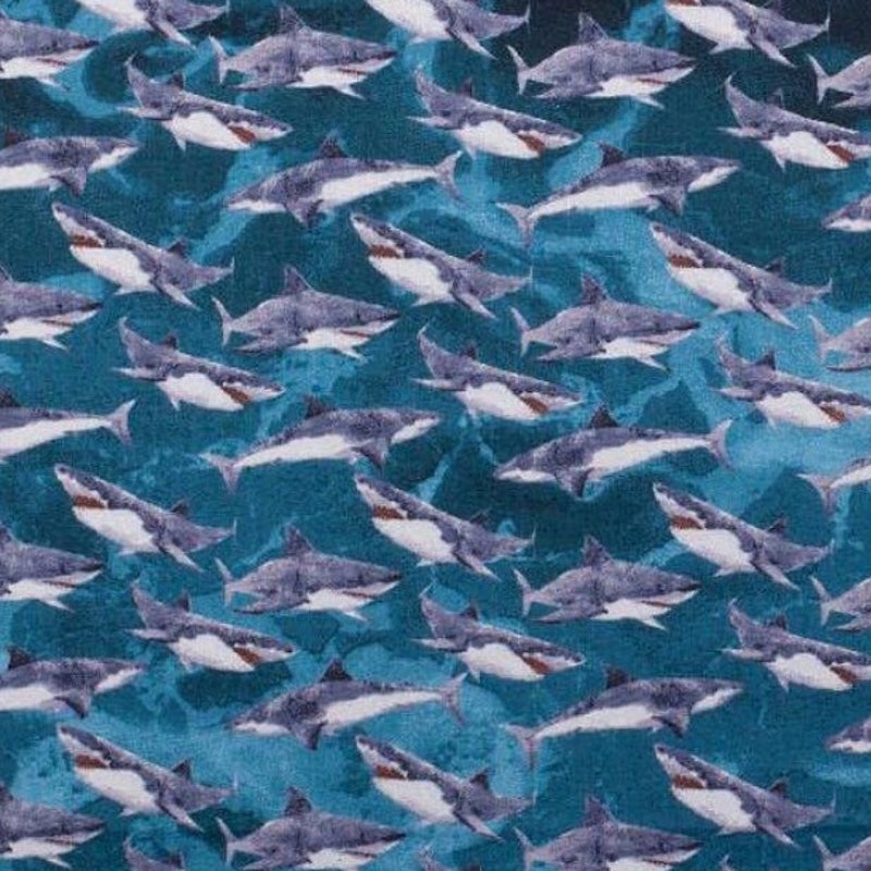 Shark Fabric - Etsy