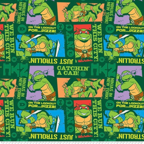 Teenage Mutant Ninja Turtles Fat Quarters - Etsy