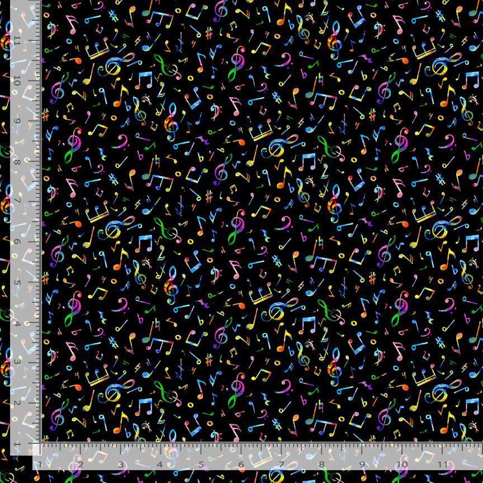 Tiny Music Notes Cotton Fabric- Timeless Treasures- 100% Cotton -tt ...