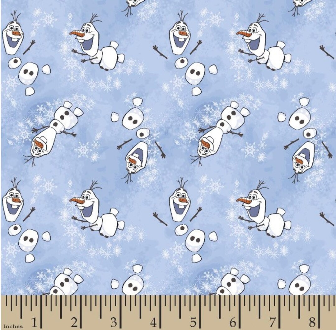 Olaf - Frozen Fabric- Fat Quarters and 1 Yard Precuts - 100% Cotton ...