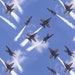 Blue Angel All All Over Airplane Fabric - 100% Cotton - Sky - Plane ...
