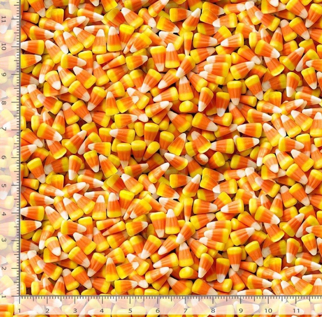 Candy Corn Fabric- Thanksgiving- Fall- Autumn- 1/4 Yard, 1/2 Yard - Fat ...