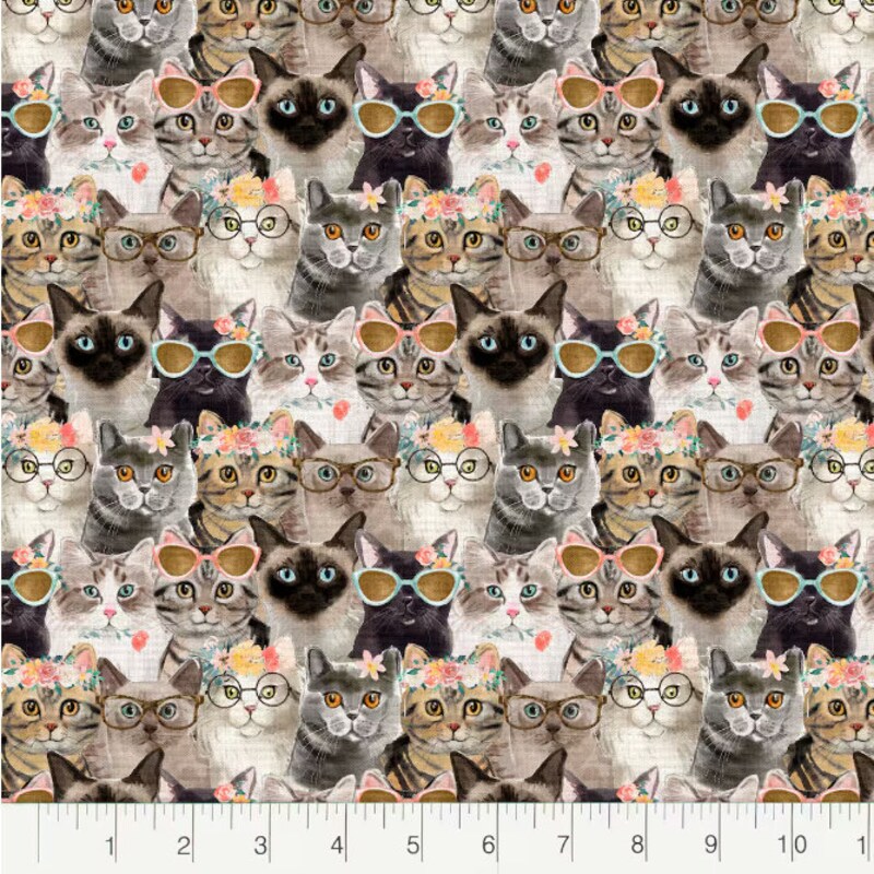 Cat Fabric - Etsy