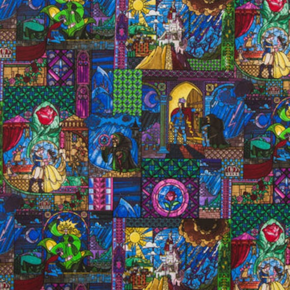 Belle s Castle Fabric Beauty and the Beast 1 4 Yard 1 2 Yard Remnant Fat Quarter 100 Cotton Etsy