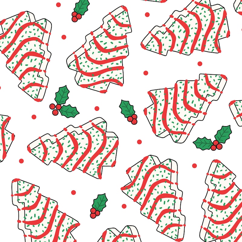 Tree Cake Cotton Fabric - Etsy