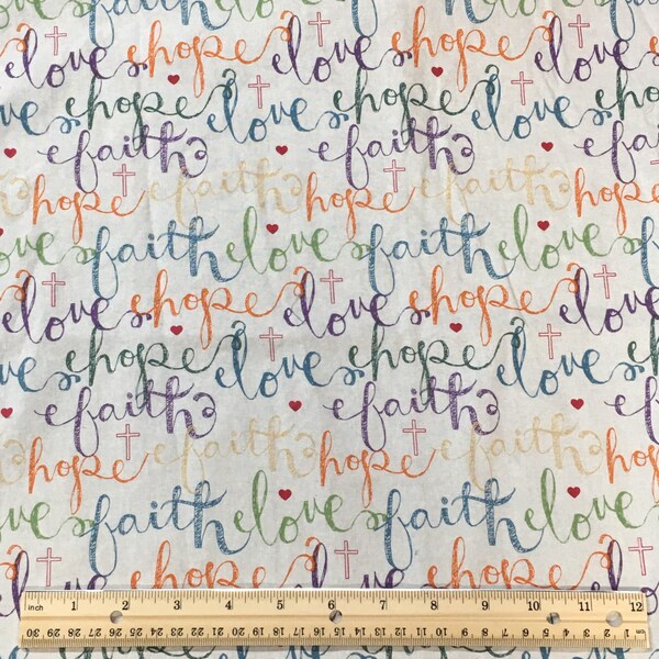 Faith Fabric - Etsy