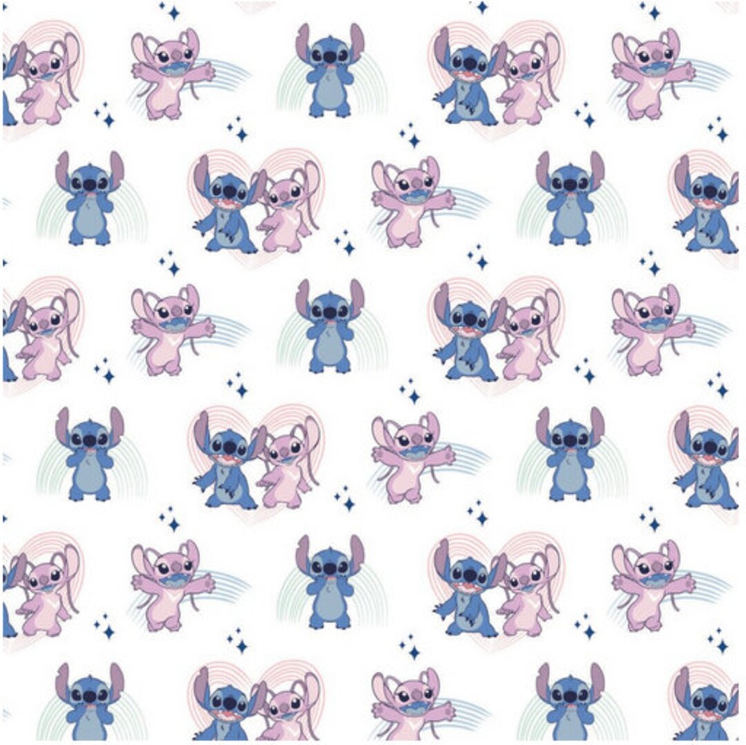 End of Bolt - LILO and Stitch: Stitch Dance It Out Fabric-- 100% Cotton ...