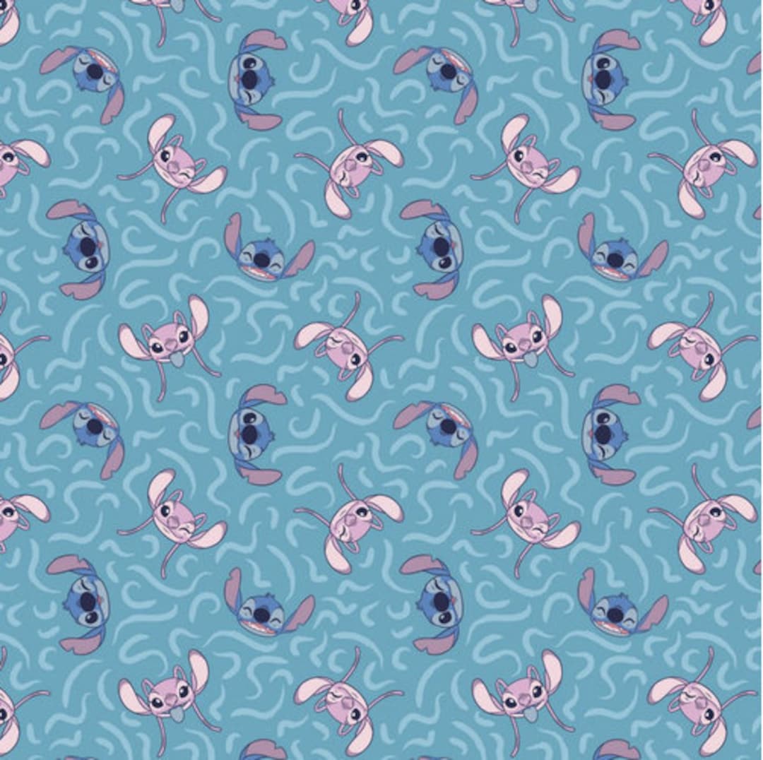 LILO and Stitch: Go With the Flow Fabric- 1/4 Yard, 1/2 Yard- Fat ...