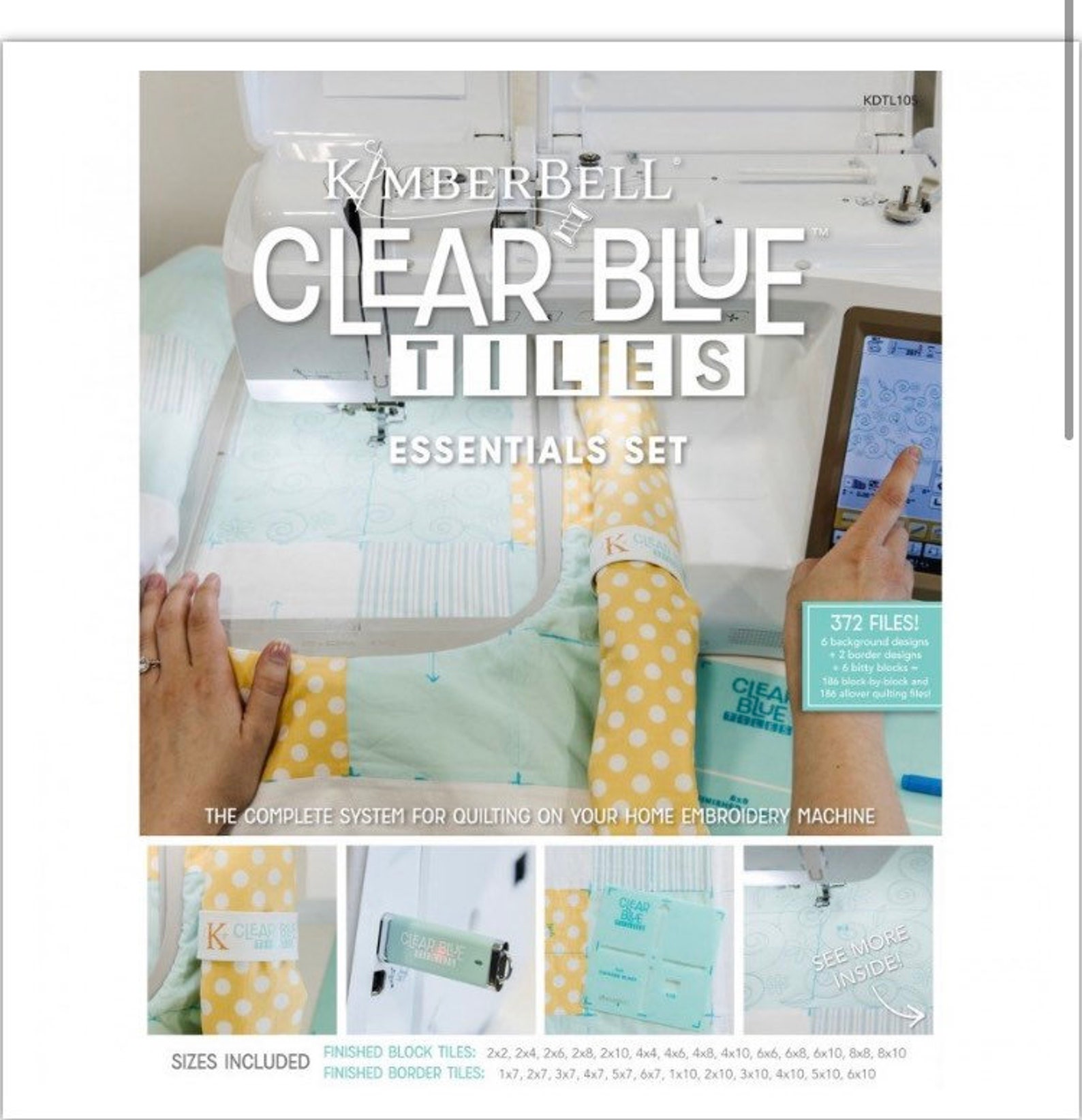 KIDTL105 Clear Blue Tiles Essentials Template Set Designer: Kim ...