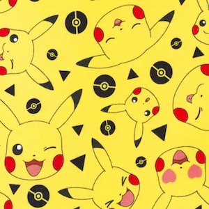 Pokémon Playtime Pikachu Cotton Fabric- Robert Kaufman -by the 1/4 Yard ...