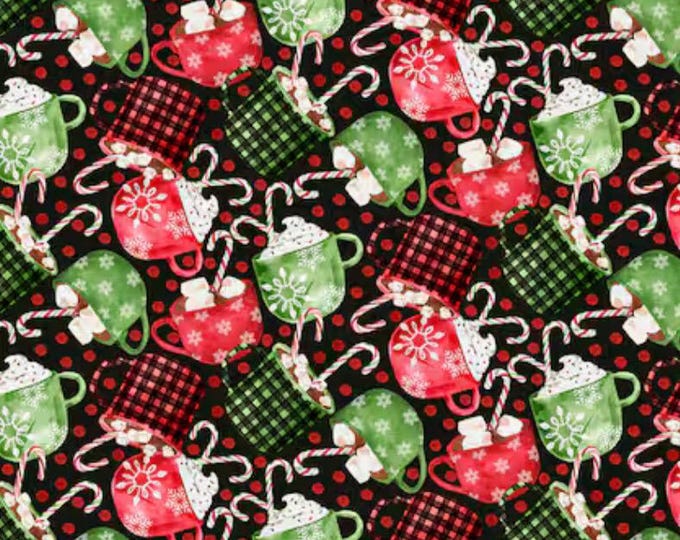 End of Bolt - Hot Cocoa Fabric- 100% Cotton - Continuous Cuts - Etsy