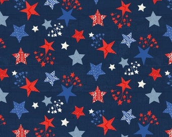 Summer Fireworks Fabric Fireworks in the Evening by Weavingmajor Summer ...