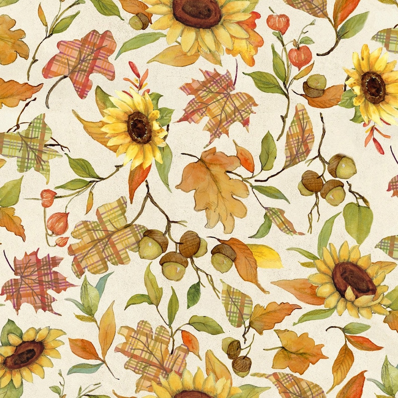 Fall Harvest Plaid Cotton Fabric 100% Cotton - Springs Creative Autumn ...