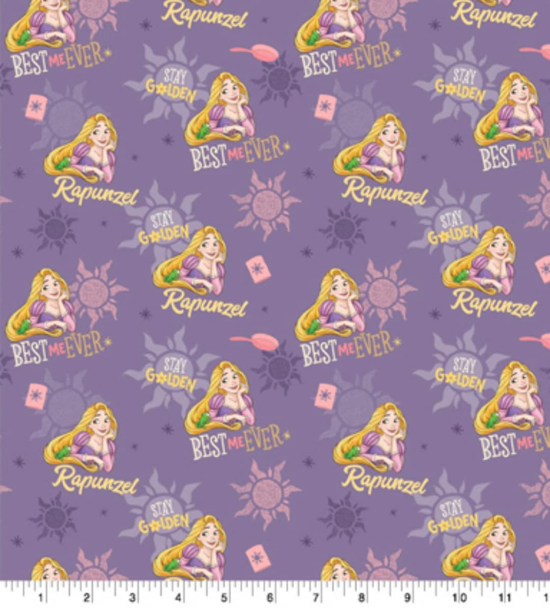 Princess Rapunzel Tangled Best Disney Cotton Fabric- 1/4 Yard, 1/2 Yard ...
