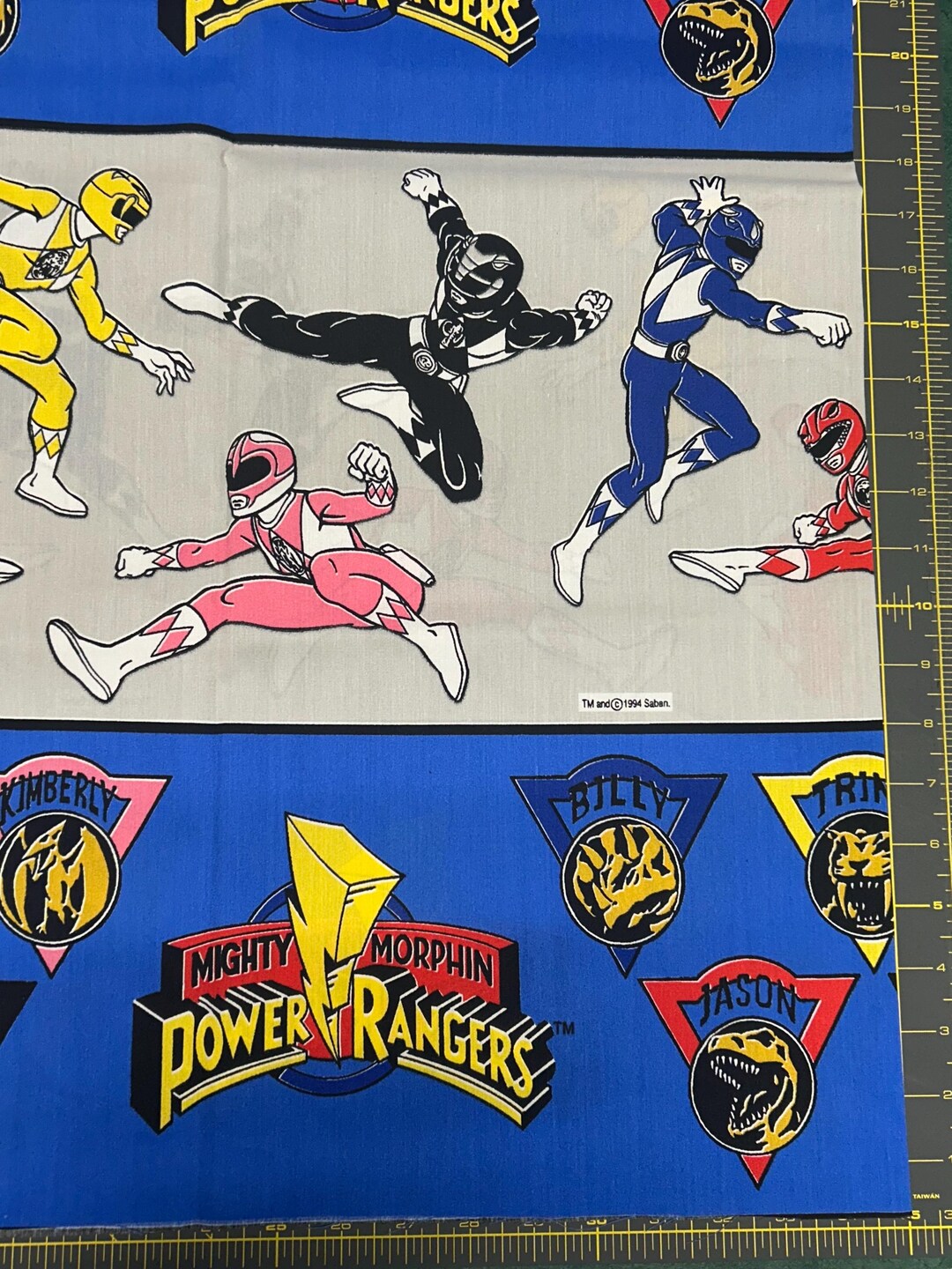 Vintage Power Ranger’s Characters Fabric - 100% Cotton - - Etsy