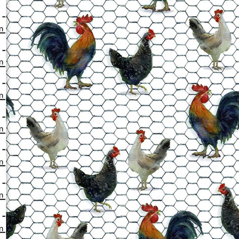 Chicken Fabric - Etsy