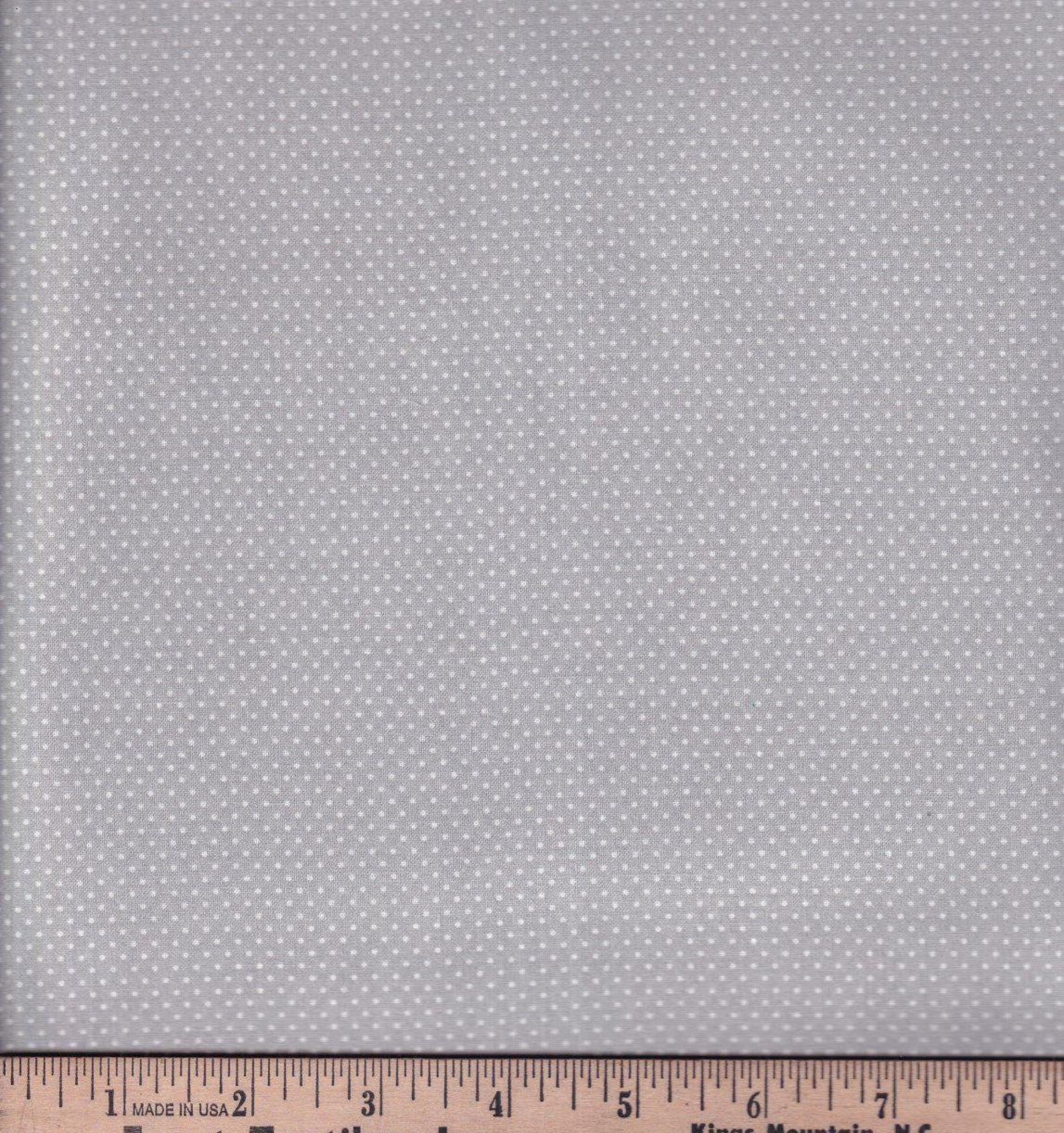 Micro Dots White Dots on Gray- 100% Cotton -continuous Cuts- - Etsy