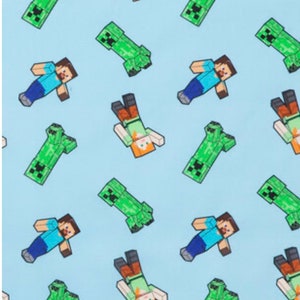 Minecraft Fabric- 1/4 Yard, 1/2 Yard, Remnant - Fat Quarter - 100% ...