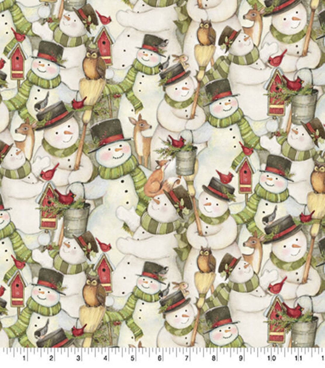 Springs Creative Christmas Snowman Springs Creative Cotton Fabric ...