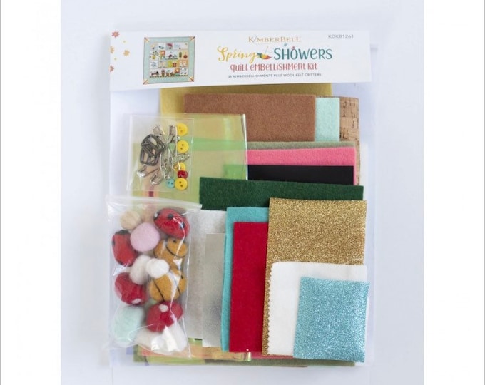 KIDKB1261 Spring Showers Quilt Embellishment Kit- Designers: Kim ...