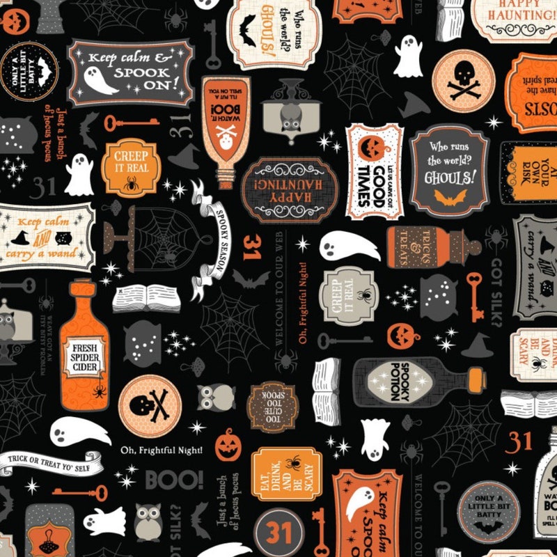 Halloween Fabric - Etsy