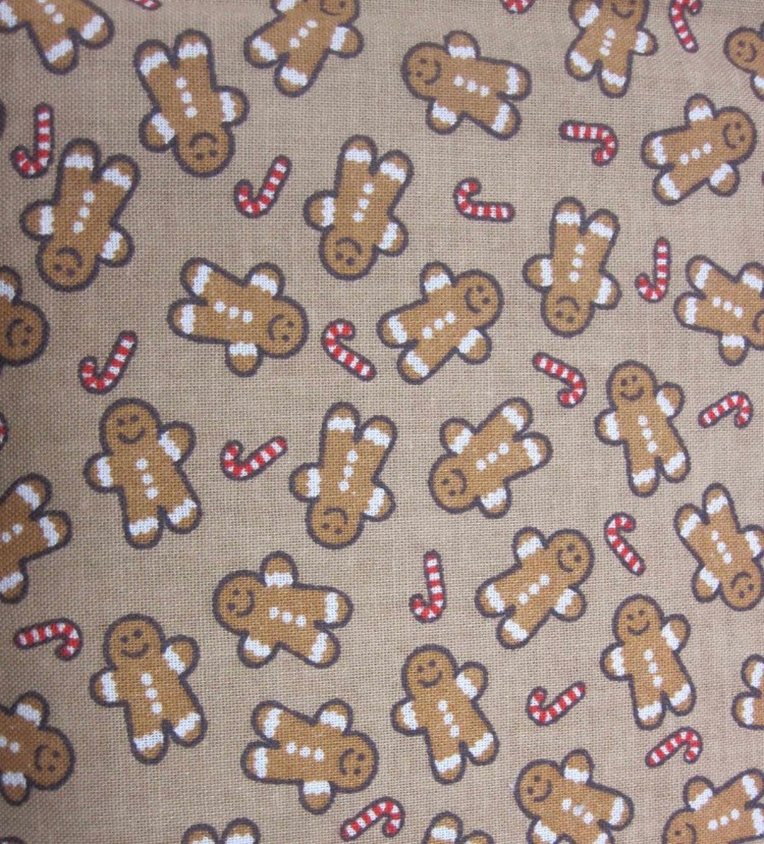Packed Mini Gingerbread Men Cotton Fabric Christmas by the - Etsy