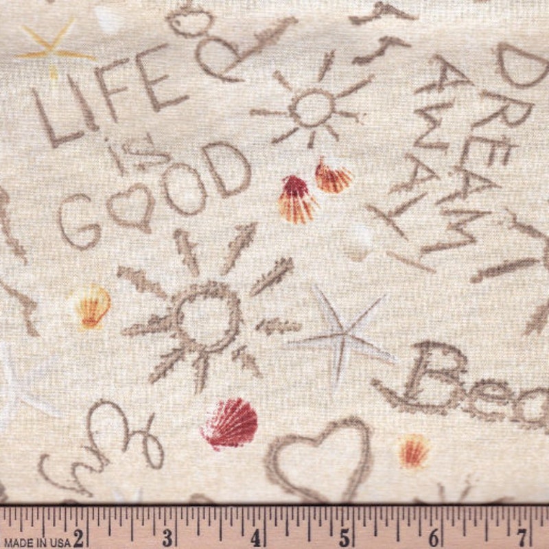 Beach Theme Fabric - Etsy