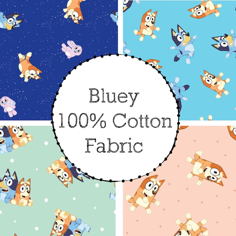 100% Cotton Bluey Fabric - Etsy