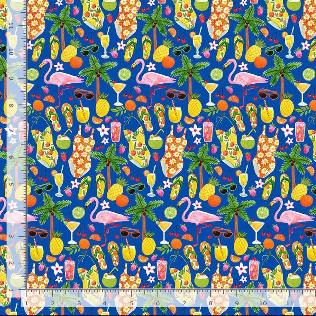 Dear Stella Marina Summertime Cotton Fabric- Fat Quarter - 100% Cotton ...
