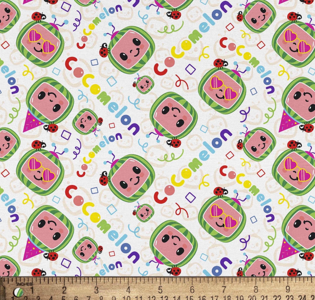 Cocomelon Cotton Fabric Fat Quarters 1 Yard Precuts 100% - Etsy