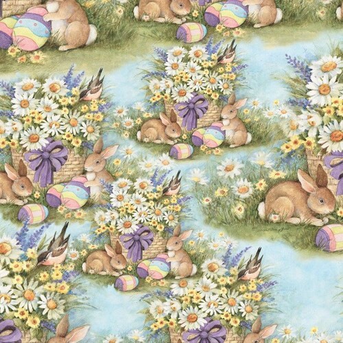 Easter Chicks Fabric by the Yard. Quilting Cotton Organic - Etsy