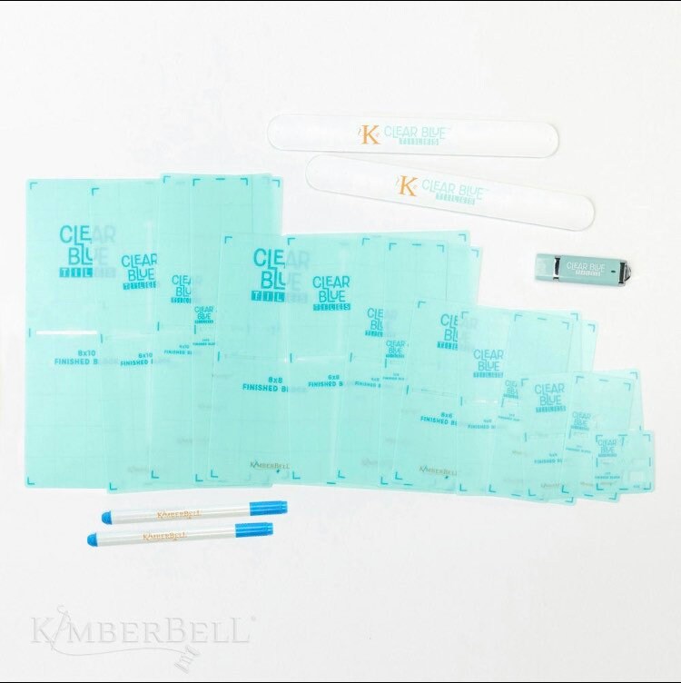 KIDTL105 Clear Blue Tiles Essentials Template Set Designer: Kim ...