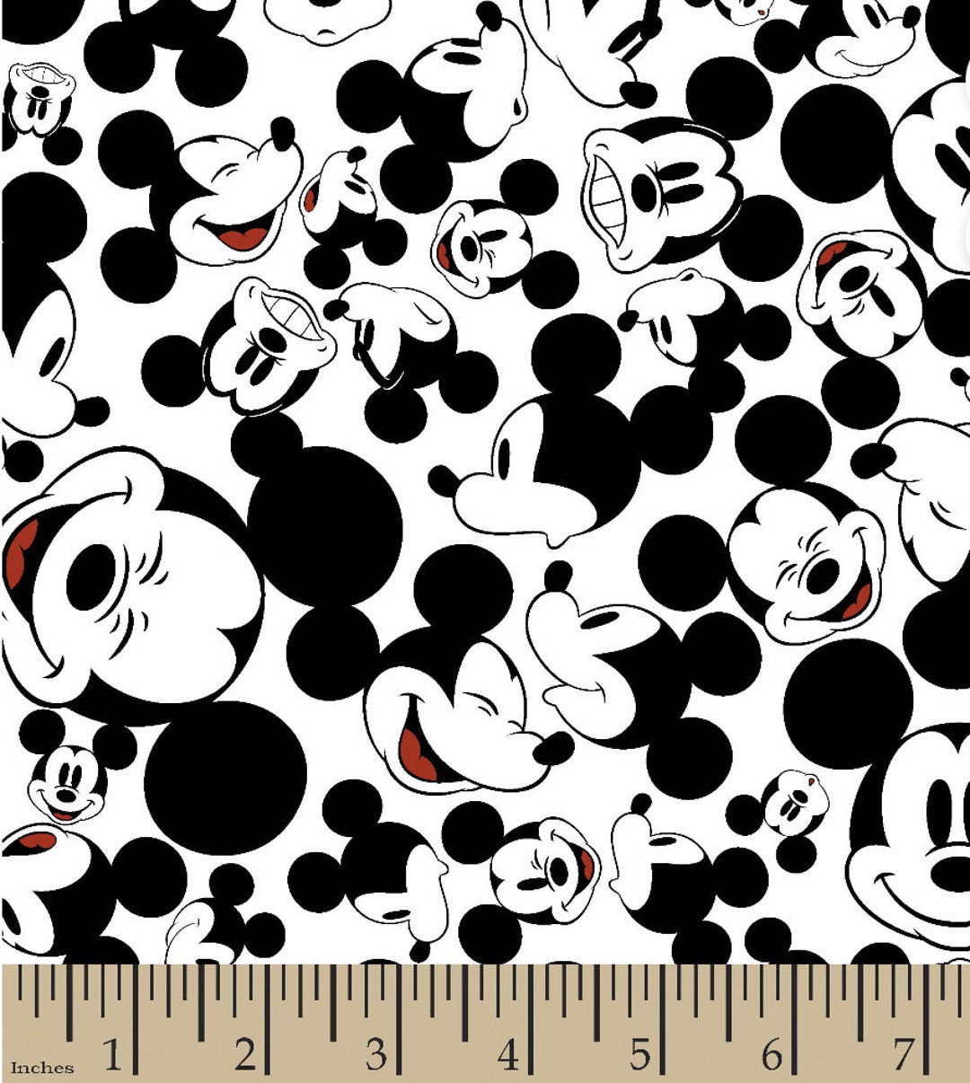 Disney- the Many Faces of Mickey Fat Quarters- 100% Cotton - - Etsy