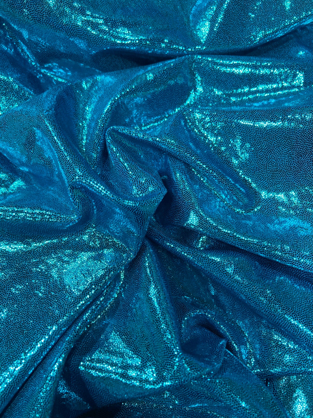 Bright Blue Mystique Performance Polyester Spandex Fabric - Etsy