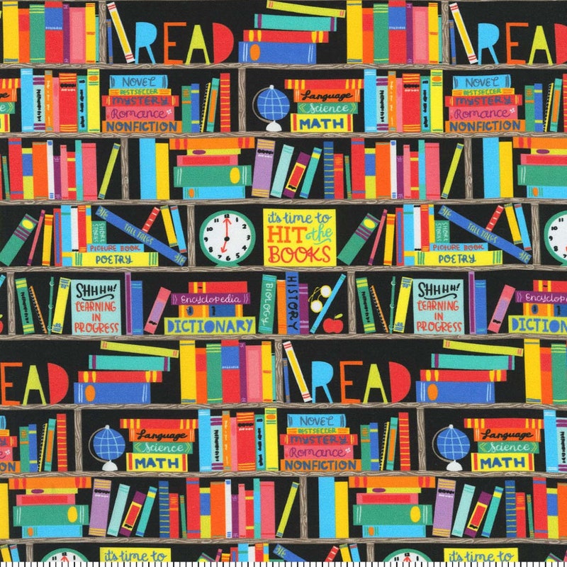 Library Book Fabric - Etsy