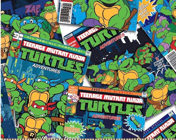 TMNT Fabric Fat Quarter teenage Mutant Ninja Turtles - Etsy