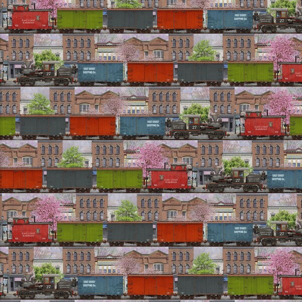 Train Fabric - Etsy
