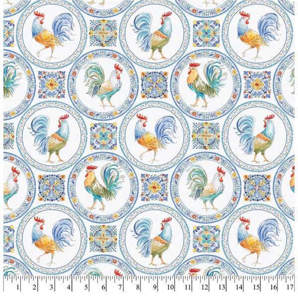 Rooster Fabric - Etsy