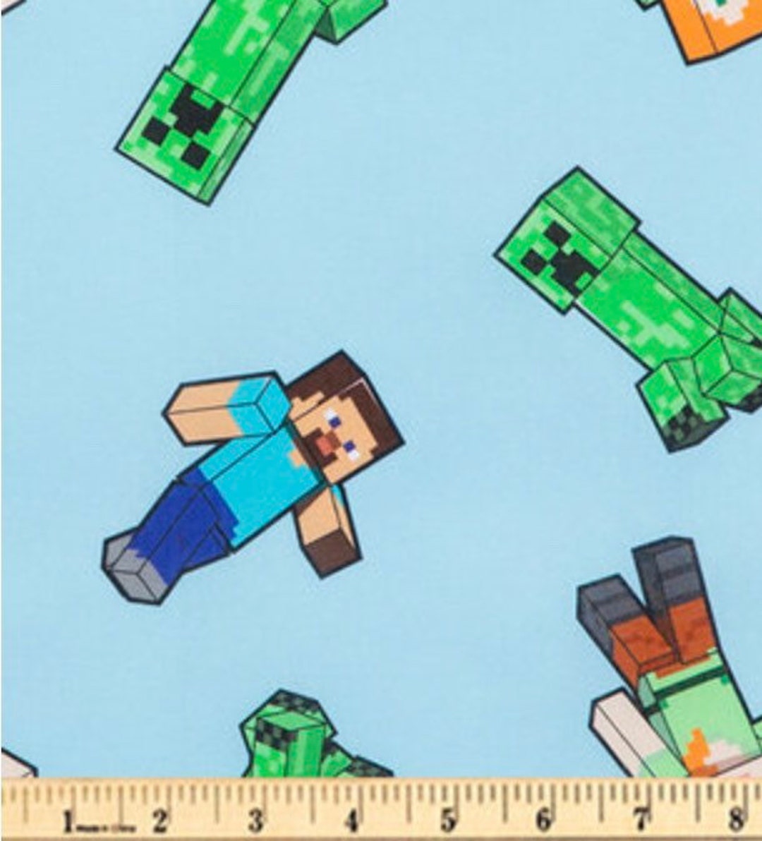 Minecraft Fabric- 1/4 Yard, 1/2 Yard, Remnant - Fat Quarter - 100% ...