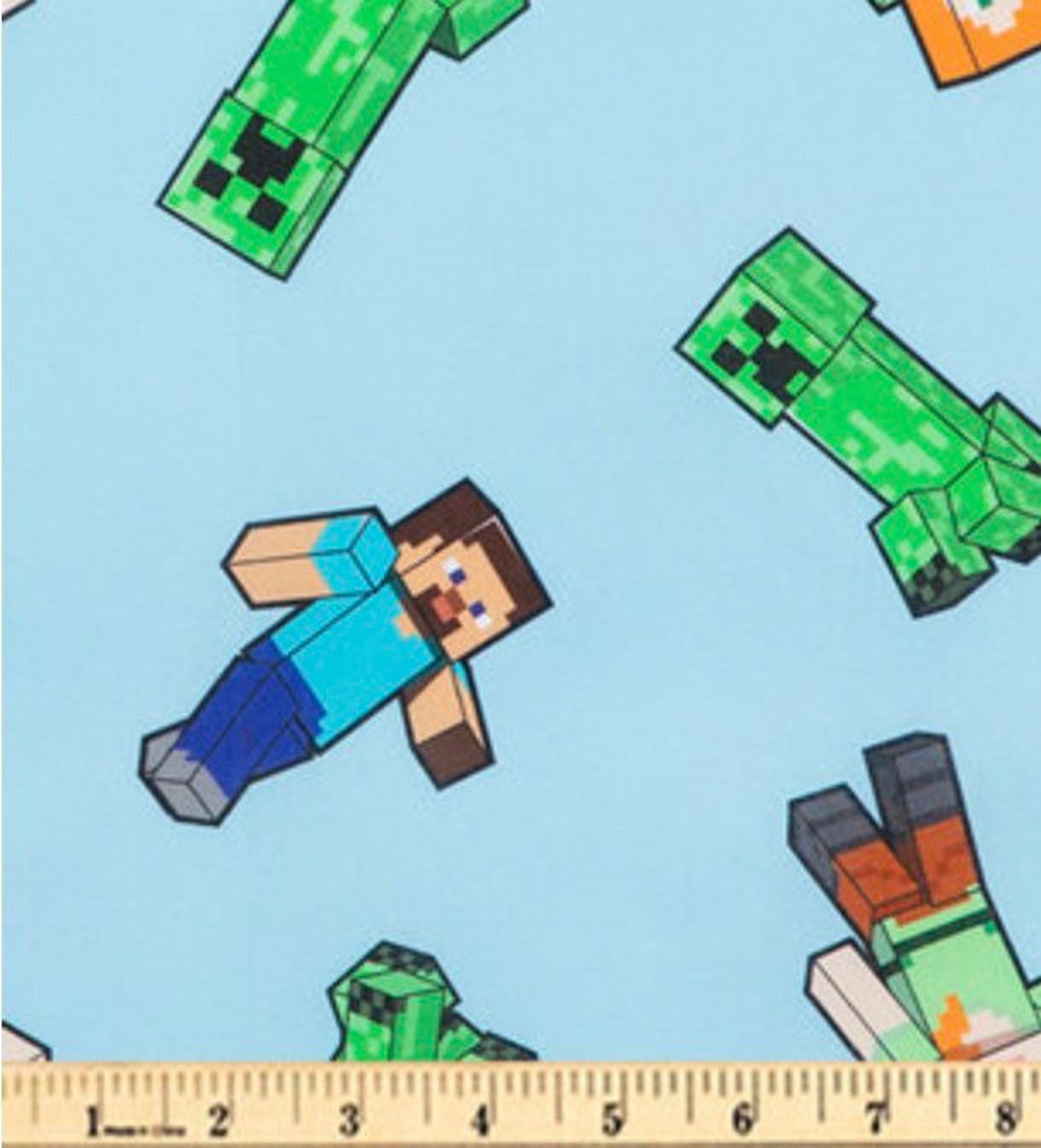 Minecraft Fabric 1/4 Yard 1/2 Yard Remnant Fat Quarter - Etsy