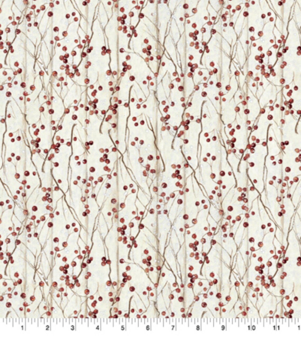Springs Creative Winter Berries Cotton Fabric- Susan Winget Fabric ...