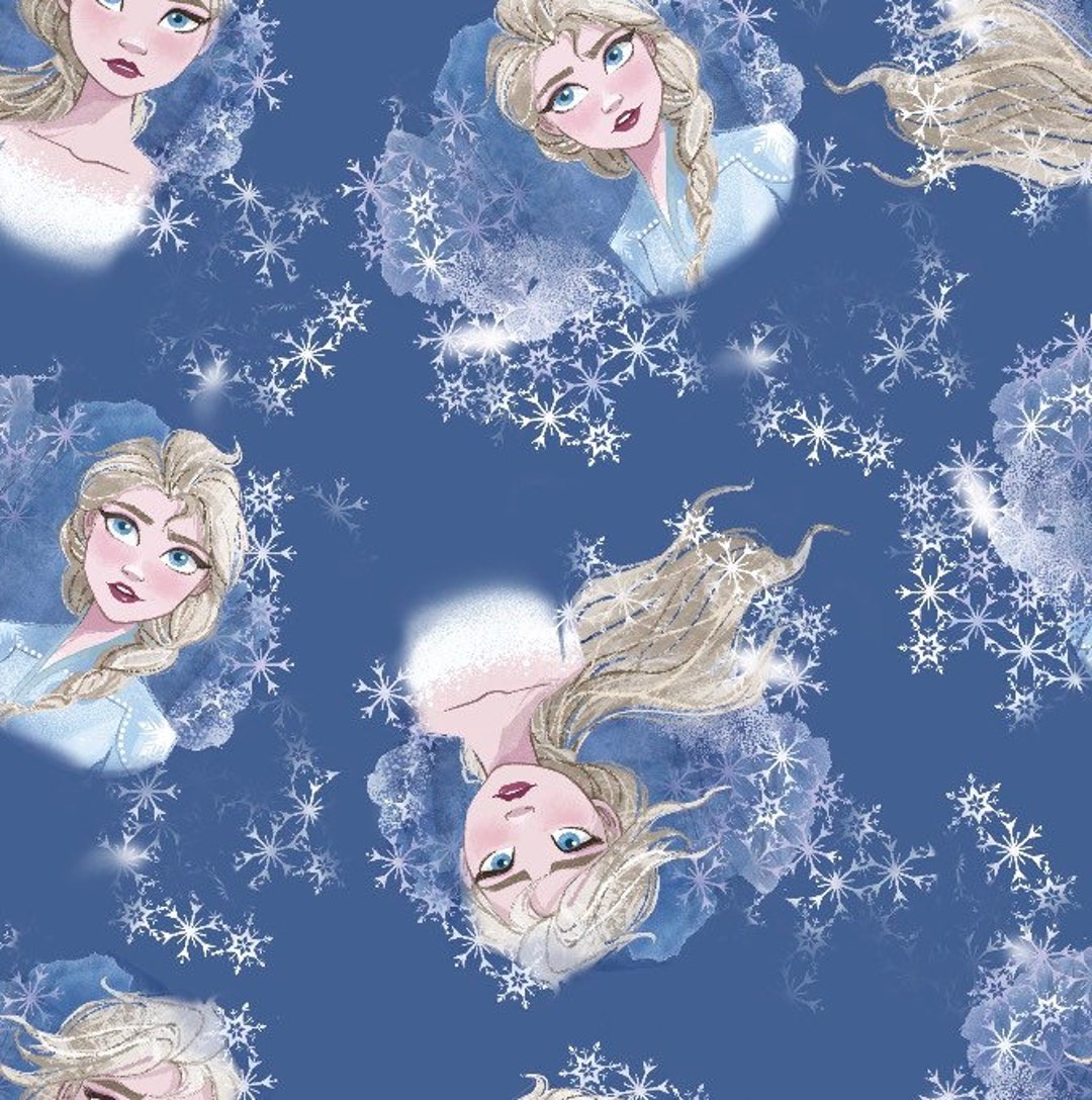 Elsa Frozen Fabric- 1/4 Yard, 1/2 Yard, Remnant - Fat Quarter - 100% ...