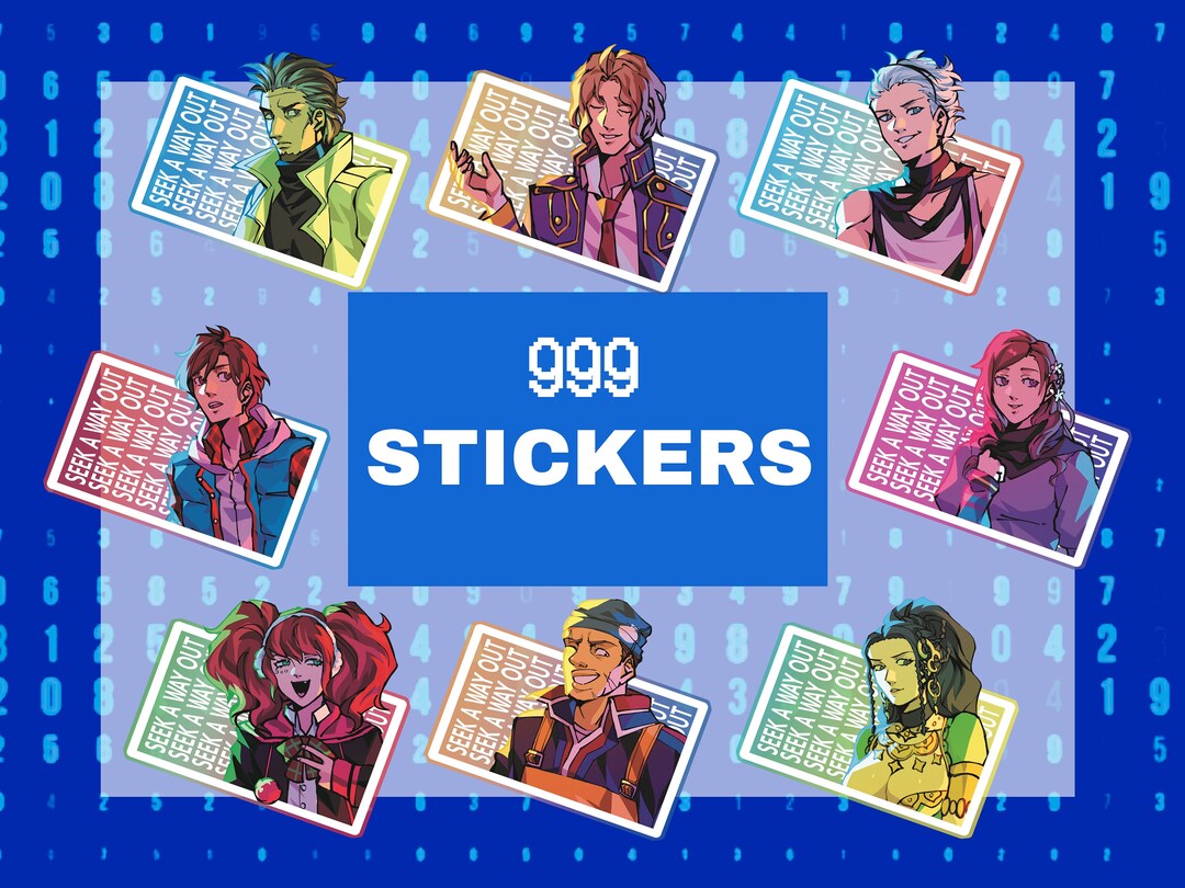 PRE-ORDER Zero Escape 999 Stickers - Etsy