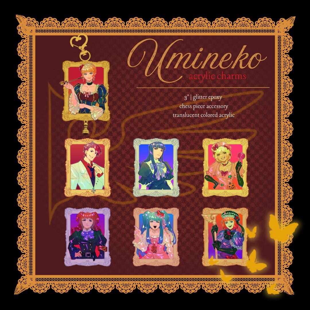Umineko Acrylic Charms - Etsy